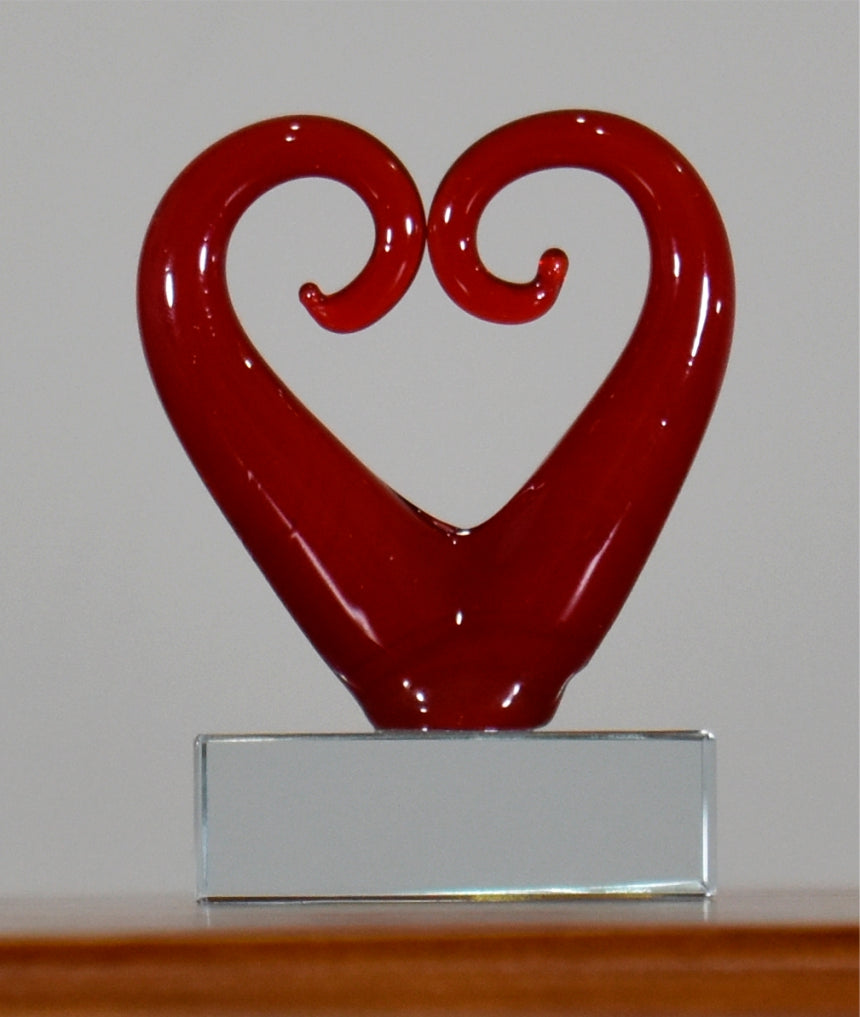 Koru Heart Red 7.5 cm