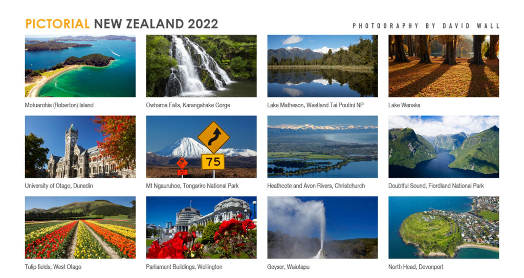 NEW ZEALAND PICTORIAL CALENDARS 2024